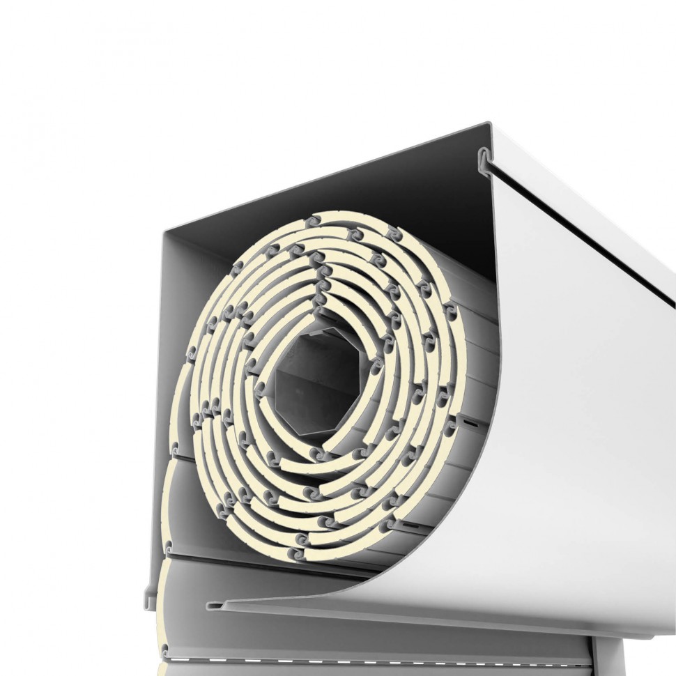 Miniper curved Aluminium Shutter box